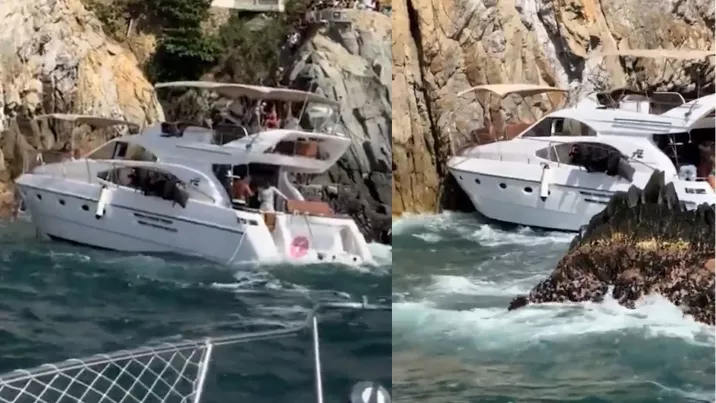 Clipe de panică pentru mai mulți turiști: Momentul în care un iaht se ...