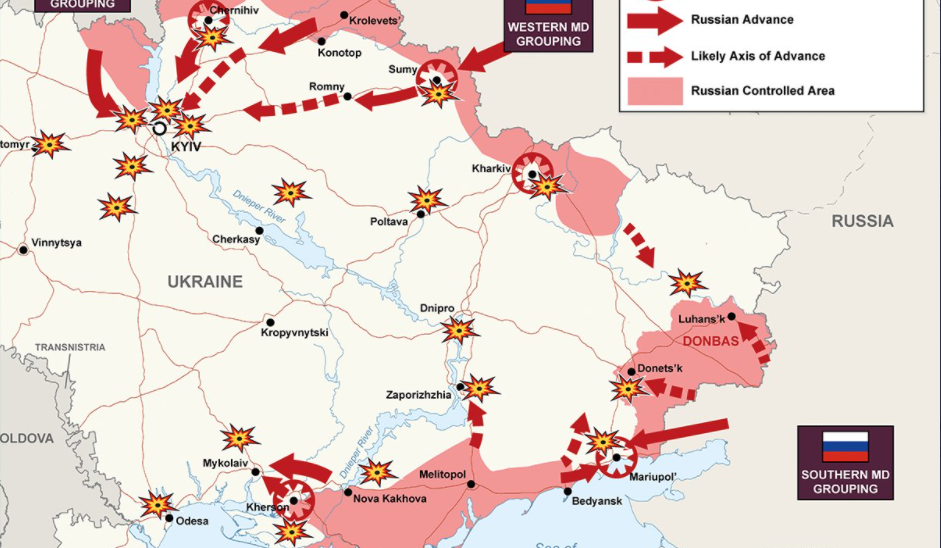 TV8.md - Harta războiului din Ucraina: Unde sunt acum trupele rusești ...