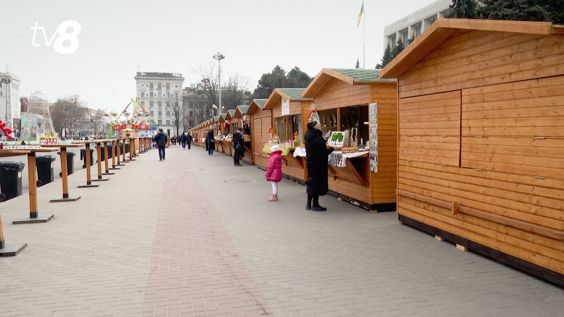 TV8.md - /VIDEO/ Atmosferă liniștită de 8 martie: Centrul Capitalei a ...