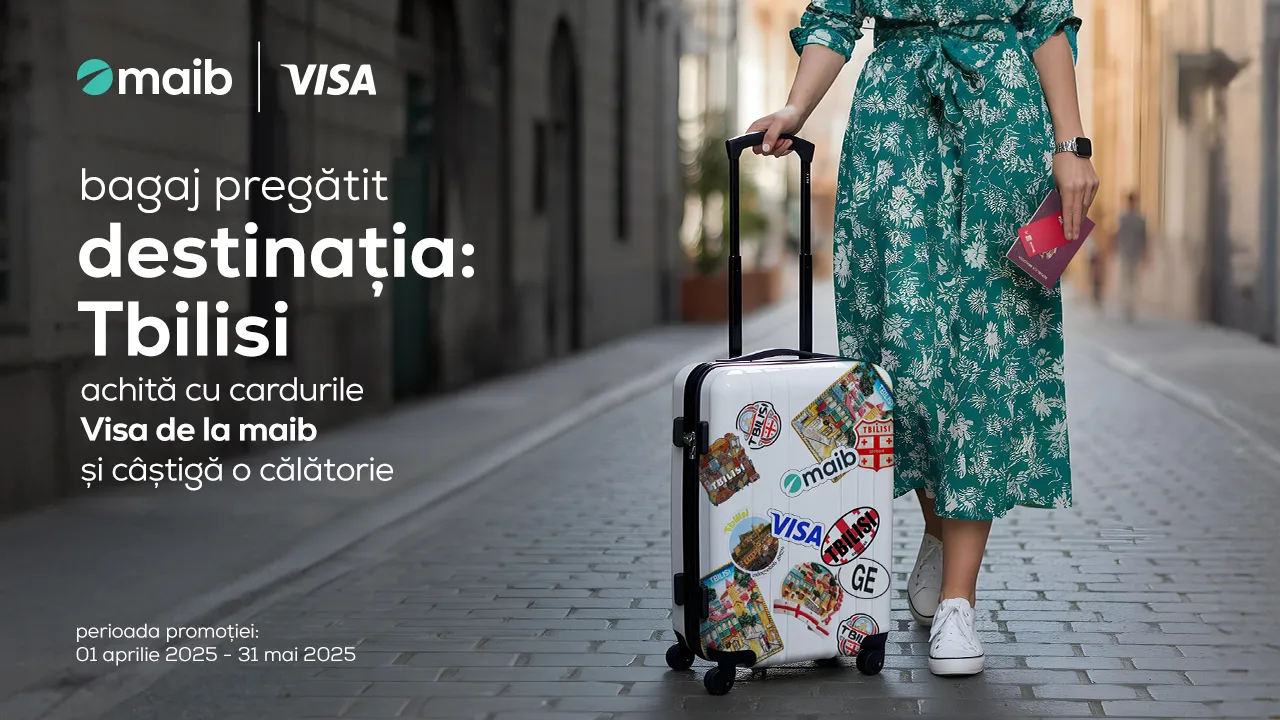 TV8.md - Bagaj pregătit? Destinația: Tbilisi! Achită-ți cumpărăturile cu cardurile Visa de la ...