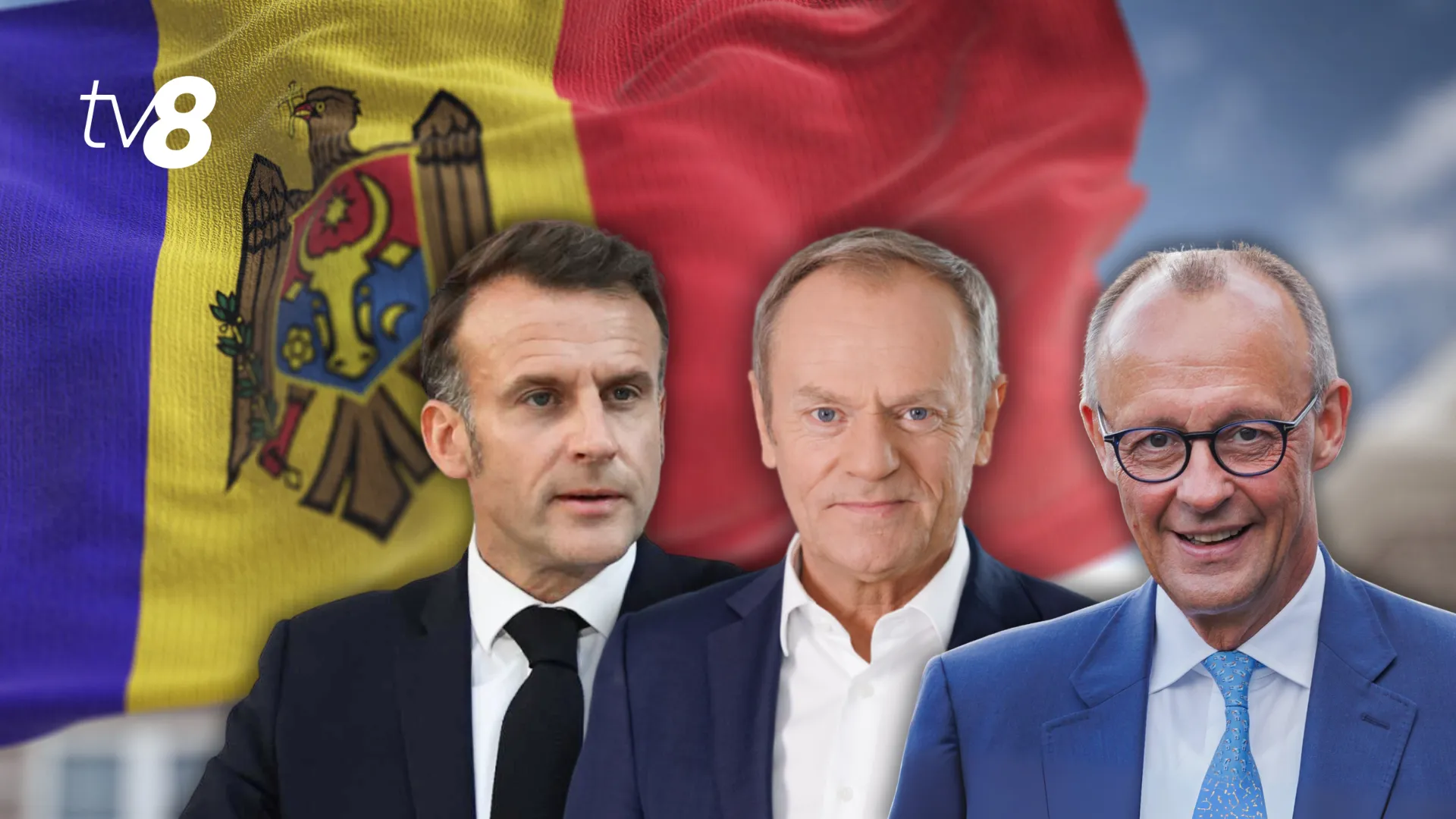 TV8.md - /VIDEO/ Friedrich Merz, Donald Tusk și Emmanuel Macron, întâmpinați de Maia Sandu la ...