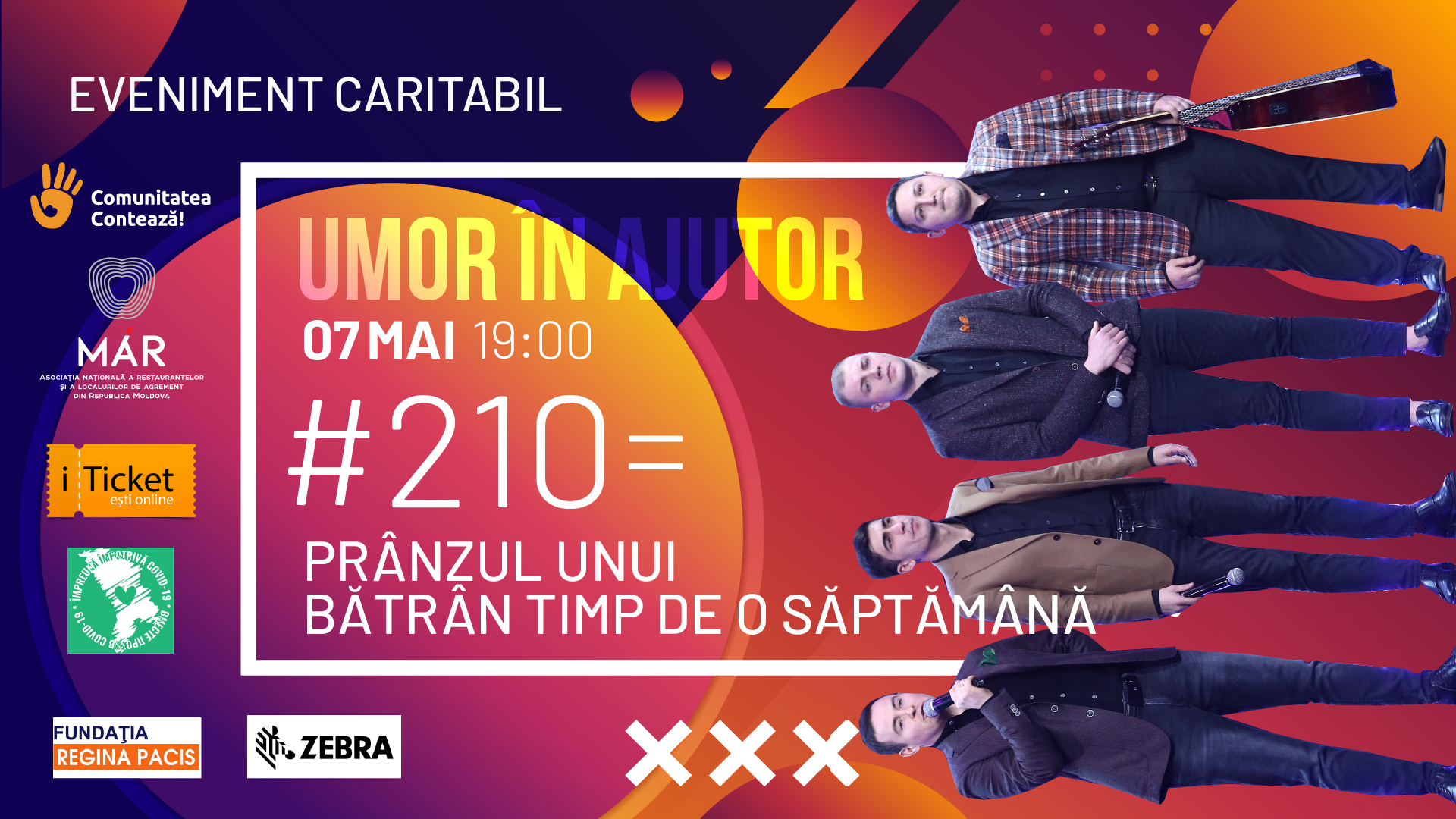 TV8.md - Umorul, pe post de ajutor. Băieții de la Comedy Zebra Show vor susține un stand-up ...